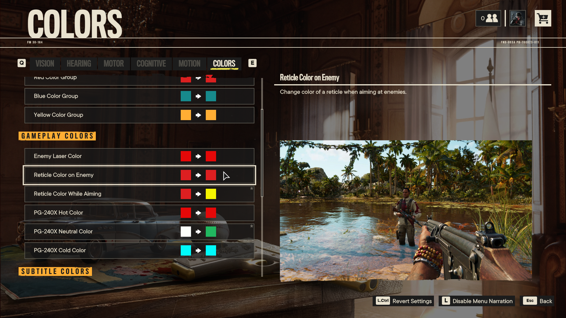 Low Vision Game Review Far Cry 6 Game Accessibility Nexus