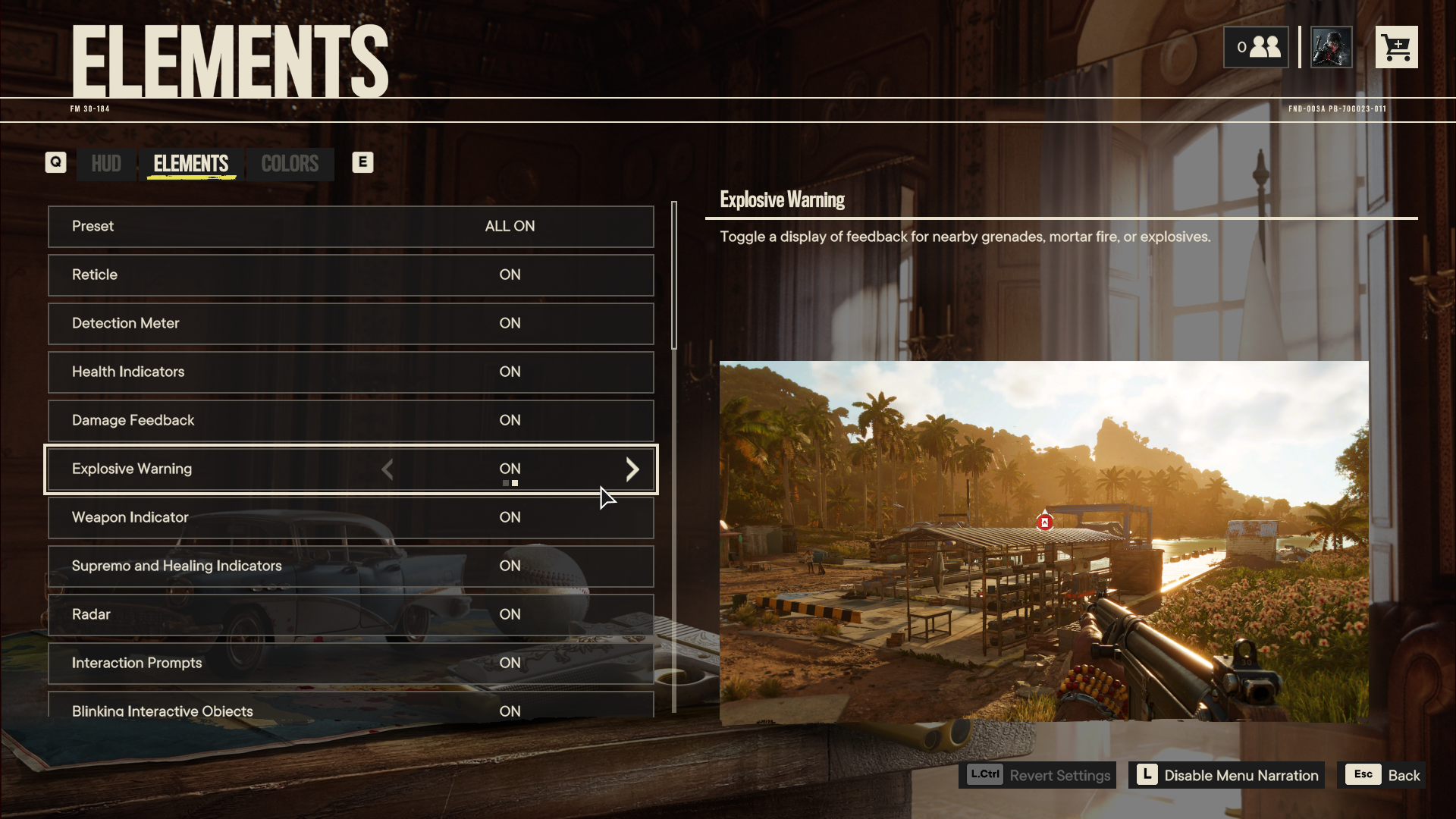 Low Vision Game Review Far Cry 6 Game Accessibility Nexus