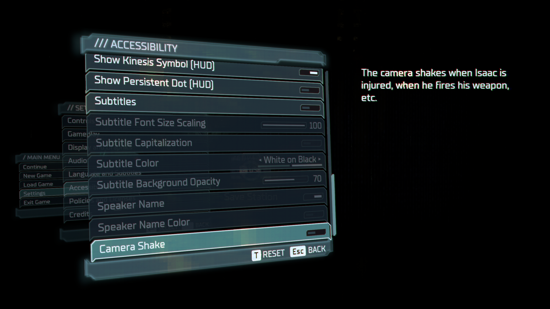 Low Vision Game Review - Dead Space - Game Accessibility Nexus
