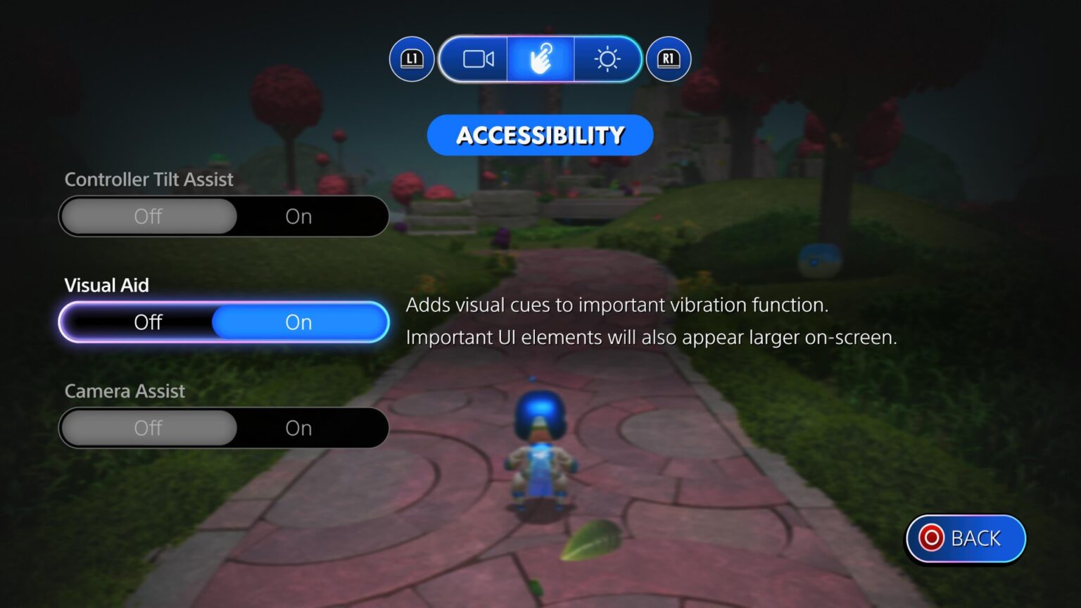 Low Vision Game Review - Astro Bot - Game Accessibility Nexus